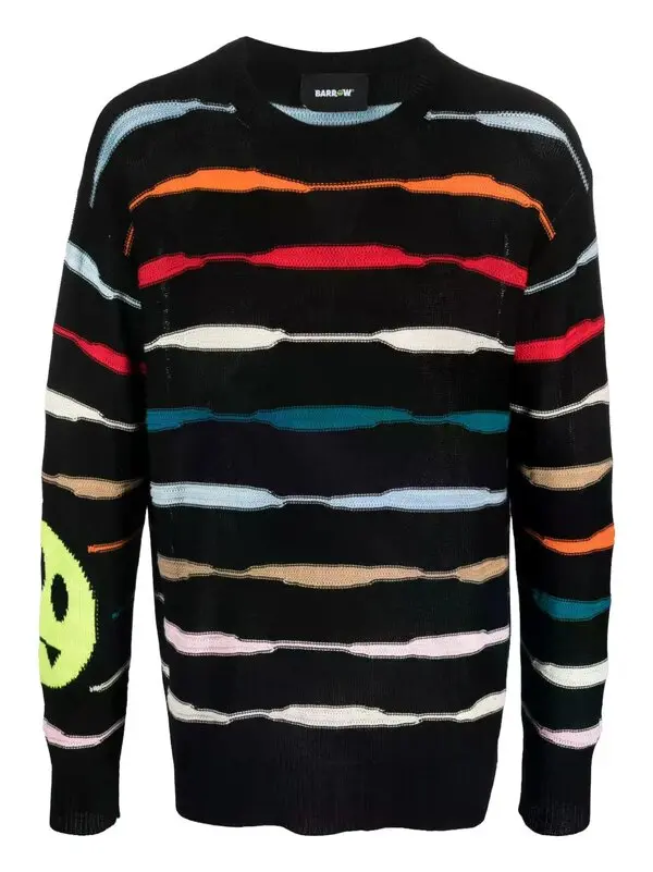 BARROW Logo-print Detail Jumper - Black