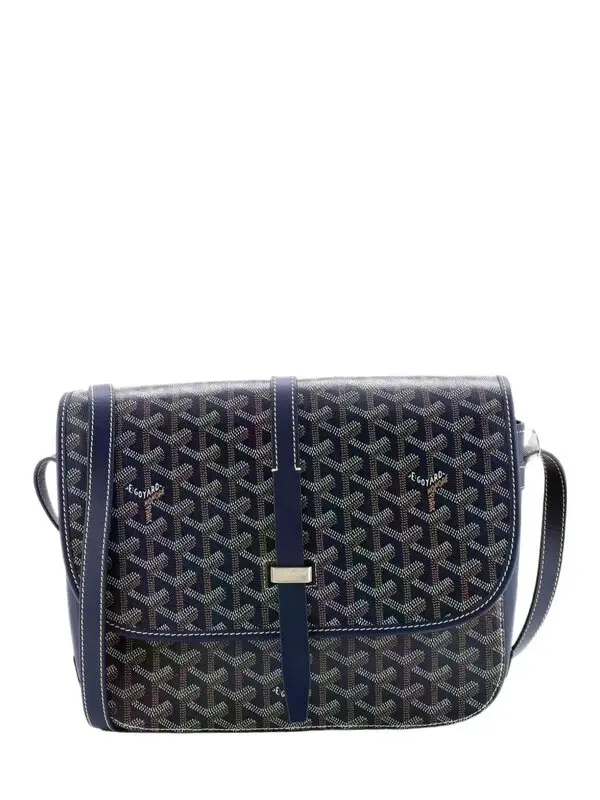 Goyard Belvedere Ii Messenger Bag Coated Canvas Mm Crossbody Bag - Blue
