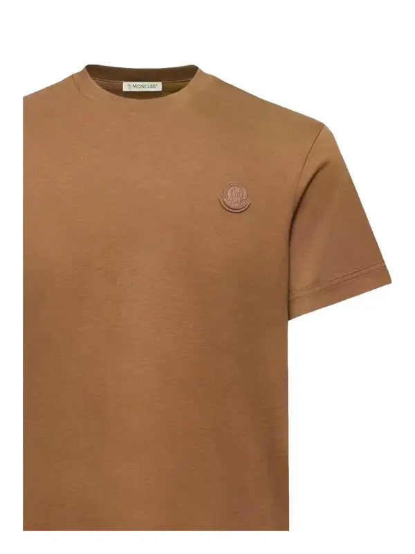 Moncler Logo-patch T-shirt - Brown