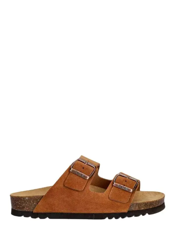 DR. SCHOLL'S SHOES Double Buckle-strap Slides - Orange