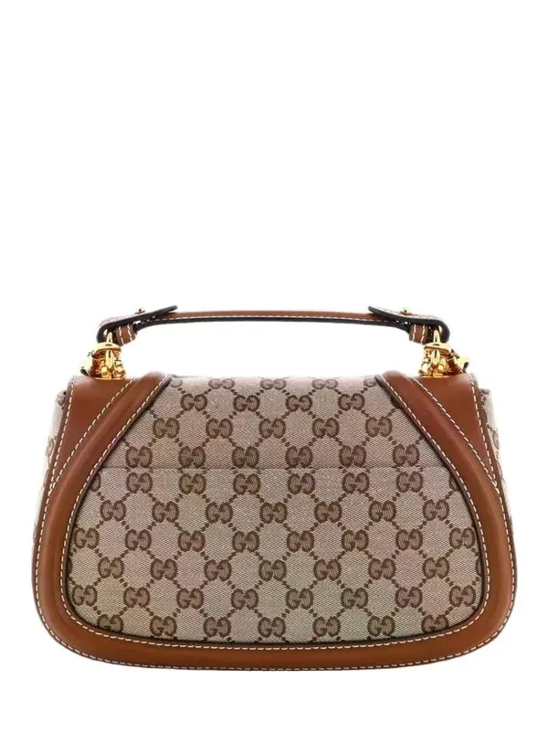 Gucci Blondie Nm Top Handle Bag Gg Coated Canvas With Leather Medium Shoulder Bag - Brown