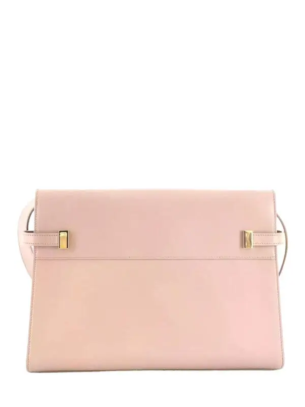 Saint Laurent Manhattan Leather Medium Shoulder Bag - Neutrals