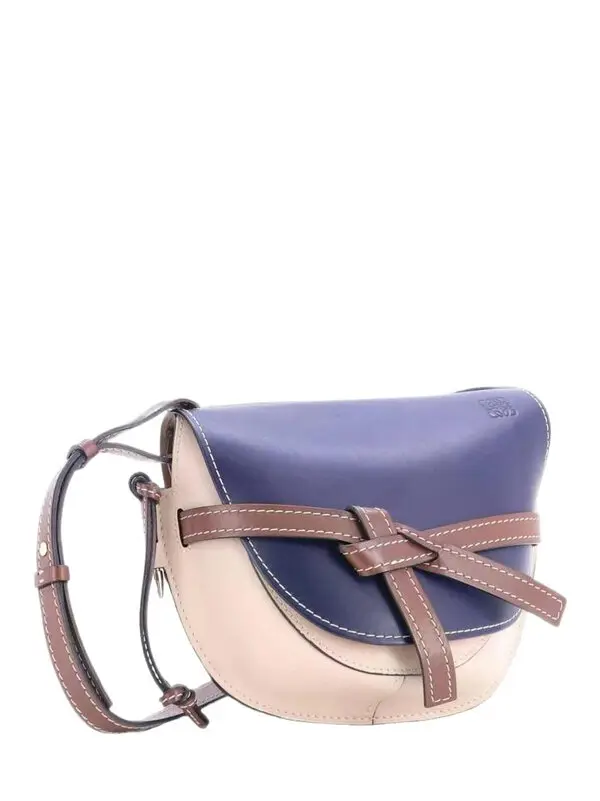 Loewe Gate Shoulder Bag Leather Small Crossbody Bag - Blue