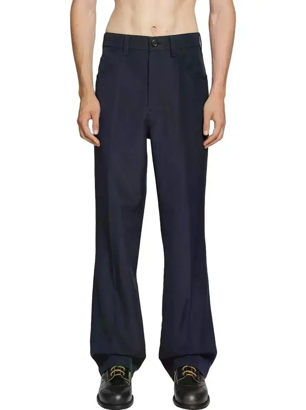 Marni Five-pocket Flared Trousers - Blue