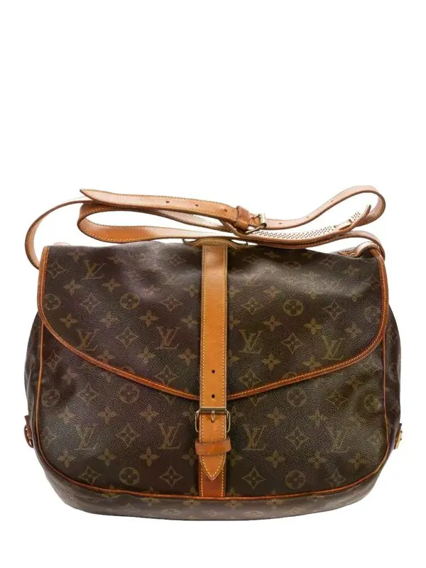 LOUIS VUITTON Saumur Cross Body Bag - Brown