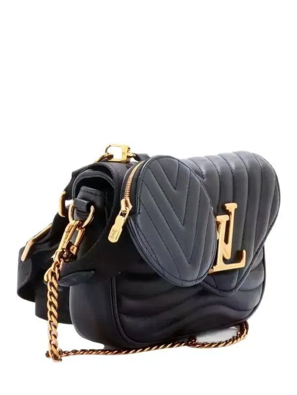 LOUIS VUITTON New Wave Multi Pochette Quilted Leather Crossbody Bag - Black