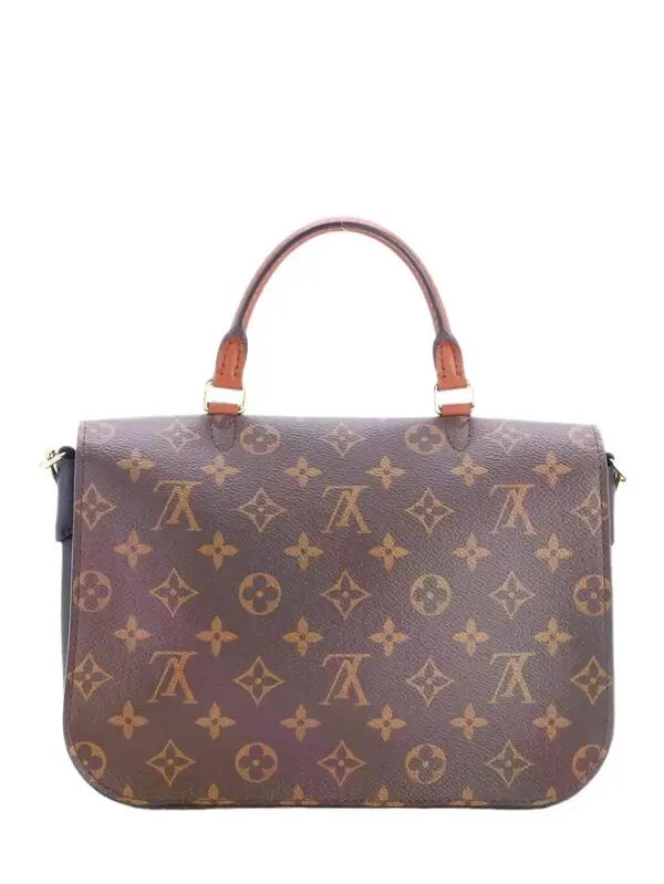 LOUIS VUITTON Vaugirard Handbag Monogram Canvas With Leather Satchel - Black