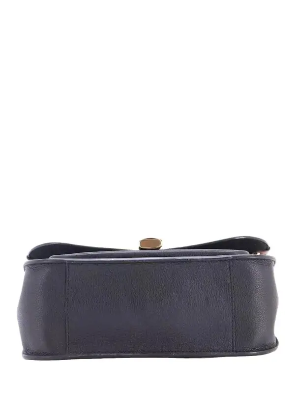 LOUIS VUITTON Monogram Canvas Leather Satchel - Black