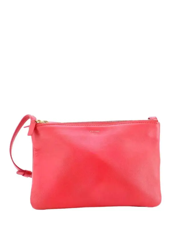 Celine Trio Leather Small Crossbody Bag - Red