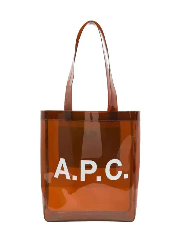 A.p.c. Logo-print Tote Bag - Brown