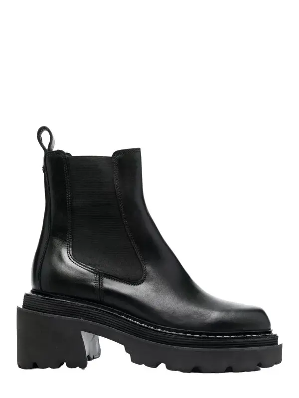 Sandro Square Toe 80mm Boots - Black