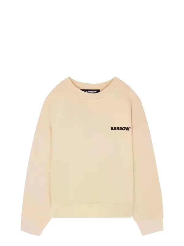 BARROW Logo-embroidered Sweatshirt - Neutrals