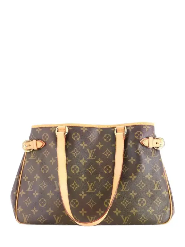 LOUIS VUITTON Batignolles Handbag Monogram Canvas Horizontal Tote Bag - Brown