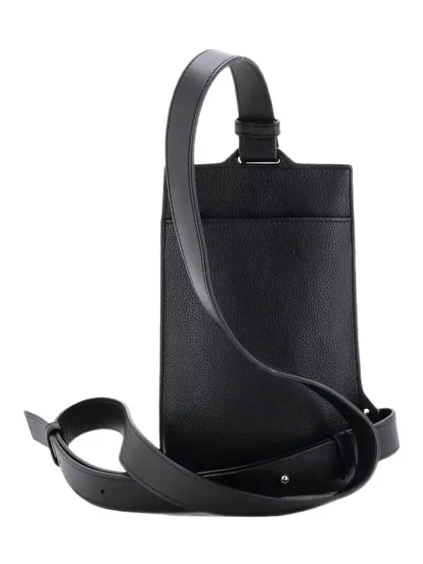 Loewe Vertical T Pocket Body Bag Leather Crossbody Bag - Black