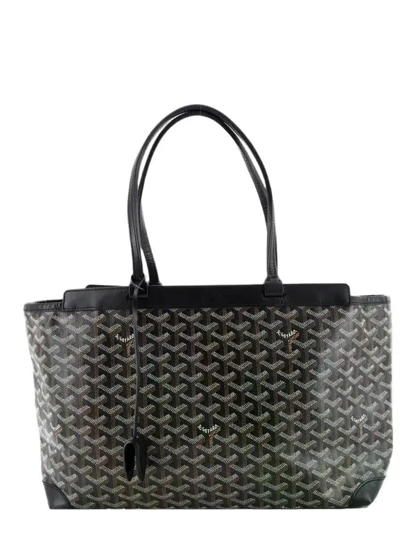 Goyard Bellechasse Bag Coated Canvas Pm Tote Bag - Black