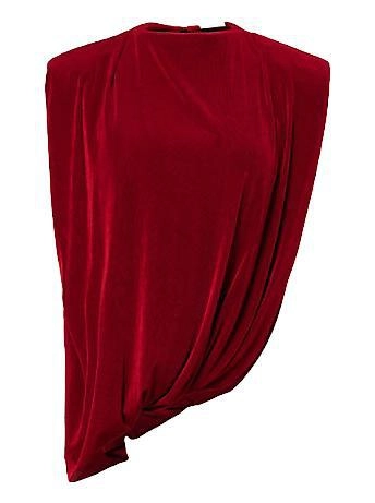 Camilla And Marc Ravine Draped Stretch-jersey Top - Cherry