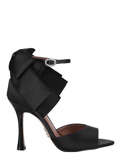 Steve Madden Bougie Woven Heeled Sandals - Black