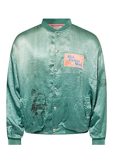 PALY HOLLYWOOD Jims Souvenir Satin Jacket - Mint