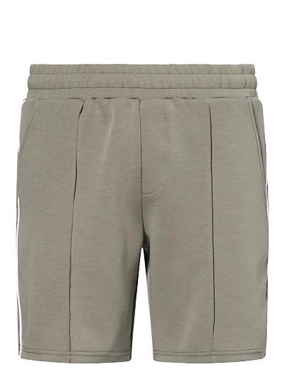ARNE Contrast-piping Slip-pocket Stretch Cotton-blend Shorts - Olive