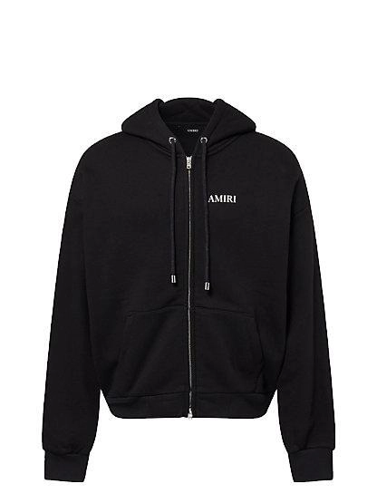 Amiri Relaxed-fit Logo-print Cotton Hoodie - Black