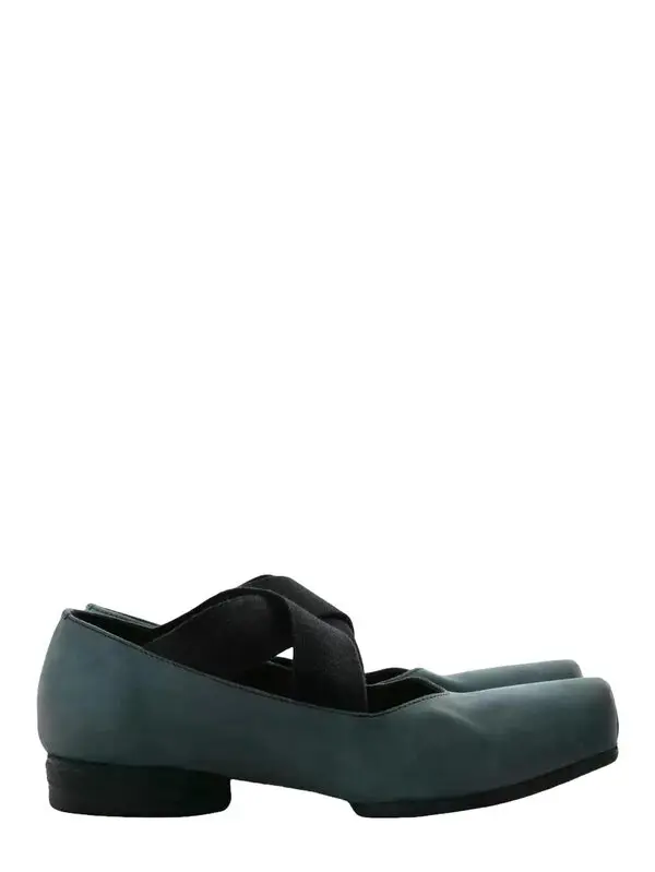 UMA WANG Cross-strap Flat Pumps - Blue
