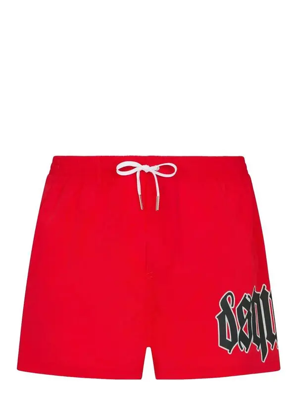 Dsquared2 Logo-print Swim Shorts - Red