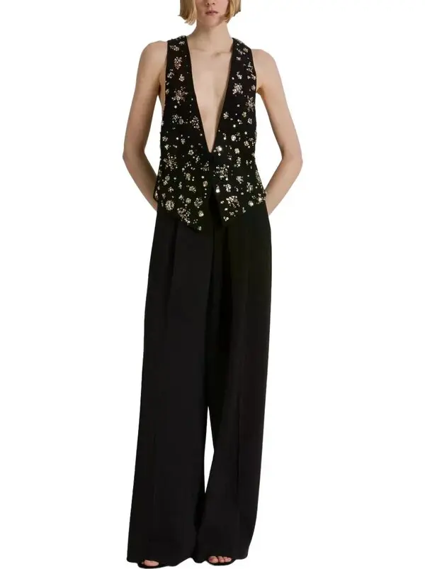 Alberta Ferretti Pleated Trousers - Black