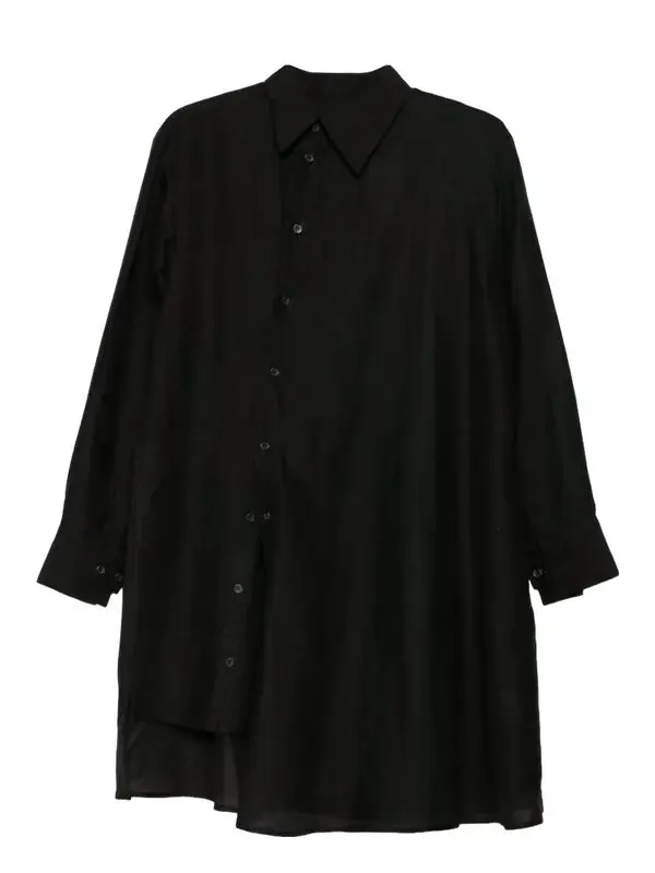 Yohji Yamamoto Regulation Layered-front Shirt - Black