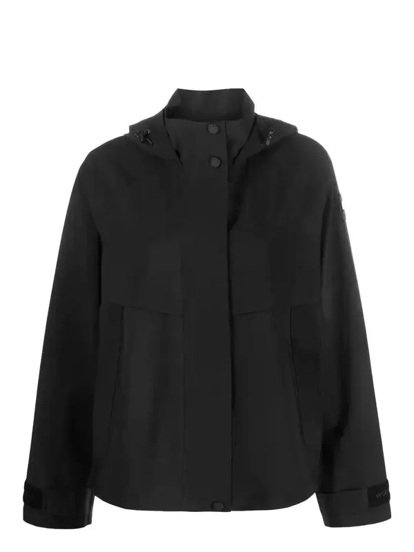 Woolrich Logo-patch Hooded Jacket - Black