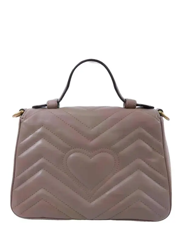 Gucci Mini Gg Marmont Handbag - Brown