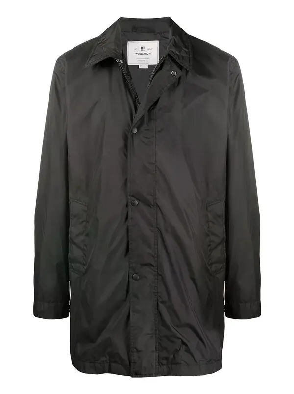 Woolrich Single Breasted Coat - Black