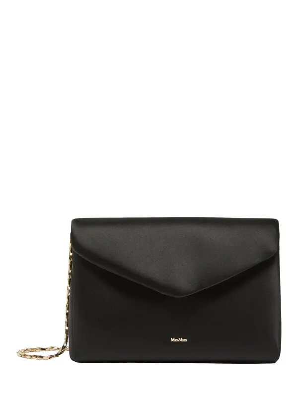 Max Mara Satin Clutch Bag - Black