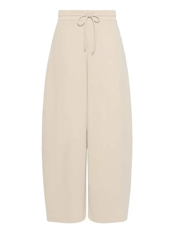 Max Mara Jersey Drawstring Sweatpants - Grey