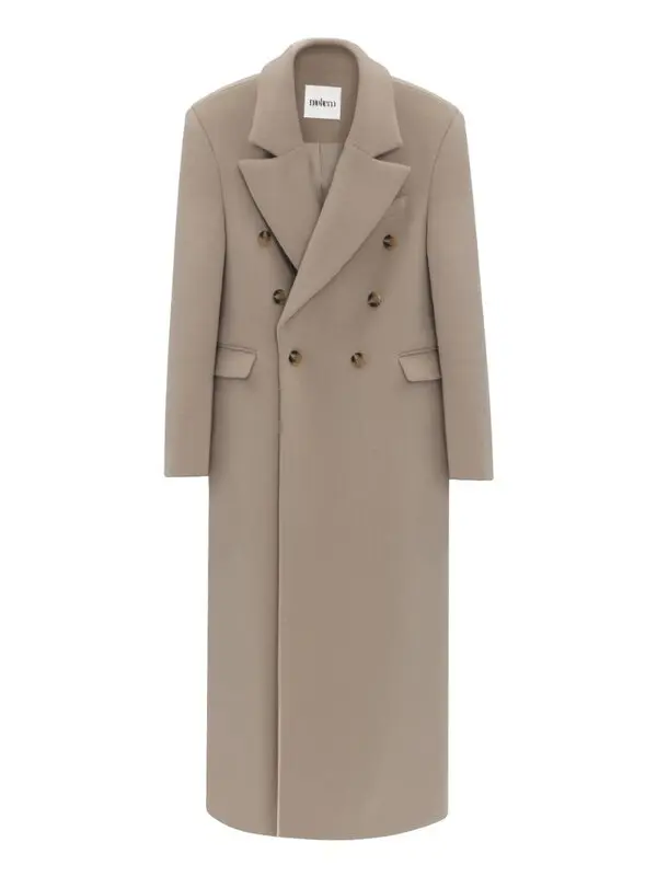 MOHEM Essence Cashmere Coat In Beige - Brown