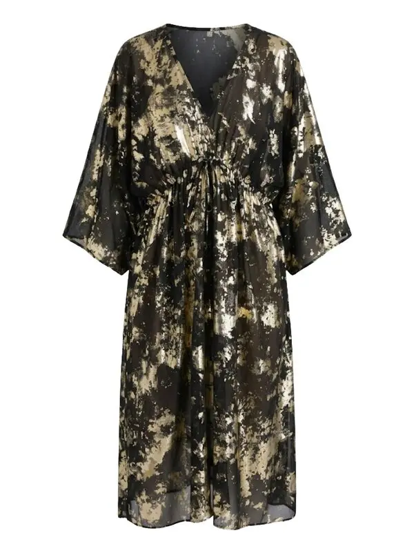 GLAM ON YOU Topaz Djellaba Short - Black