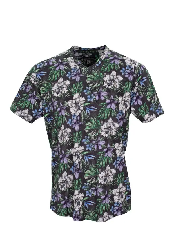 LORDS OF HARLECH Maze Colorful Floral - Black