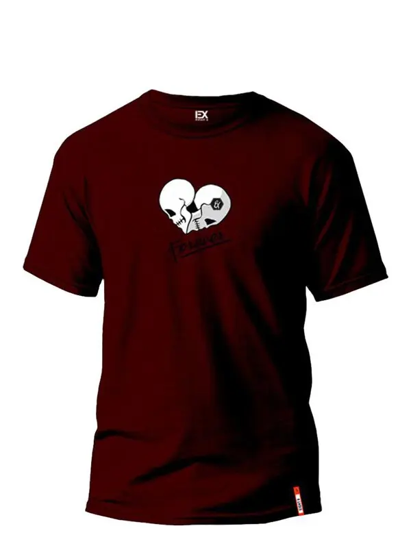 EIGHT X Immortal Street T-shirt Burgundy - Red