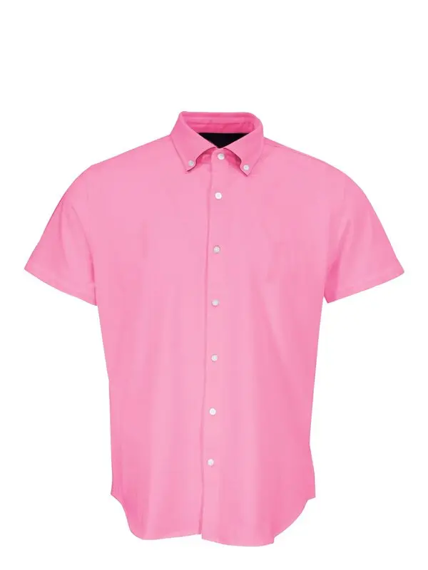 LORDS OF HARLECH Todd Knit Shirt - Pink