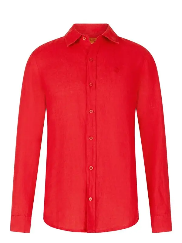 MAISON TANGERINE Watermelon Linen Shirt For - Red