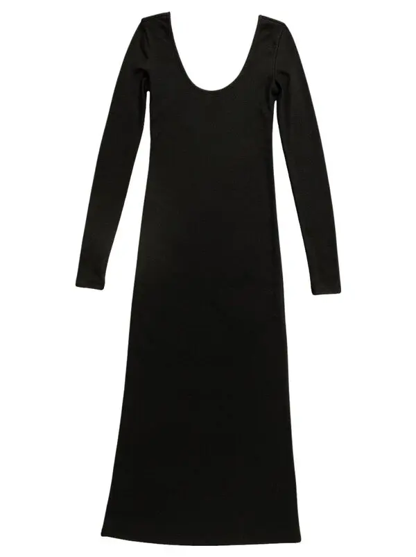 YORSTRULY Merino Curve Dress - Black