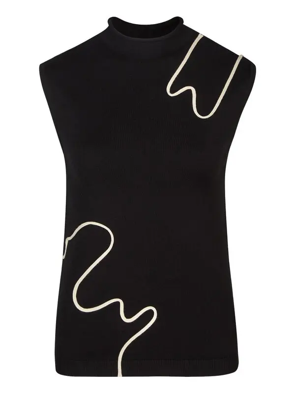 THE GT ATELIER Classic Crew Neck Pullover Sweater - Black