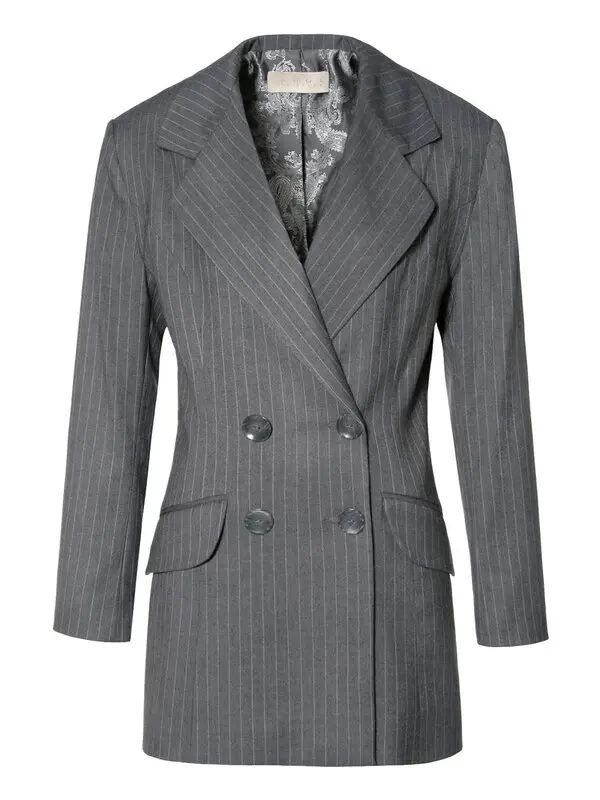 AGGI BY HALEWSKI Tiffany Downtown Blazer - Grey