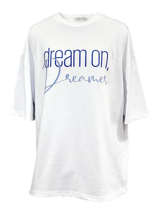 MAISON BOGOMIL Blue / White T-shirt Dream On Dreamer In Blue - Blue/white