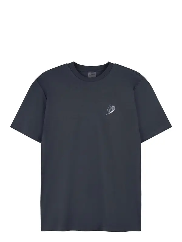 SEA_WASHED Classic Statet Tee, -blu - Grey