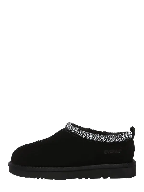 EVERAU AUSTRALIA Wigeon Leather Slippers - Black