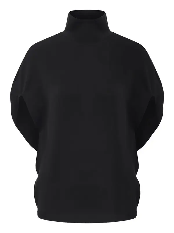 FRONT ROW SHOP Mousse Circular Tee - Black