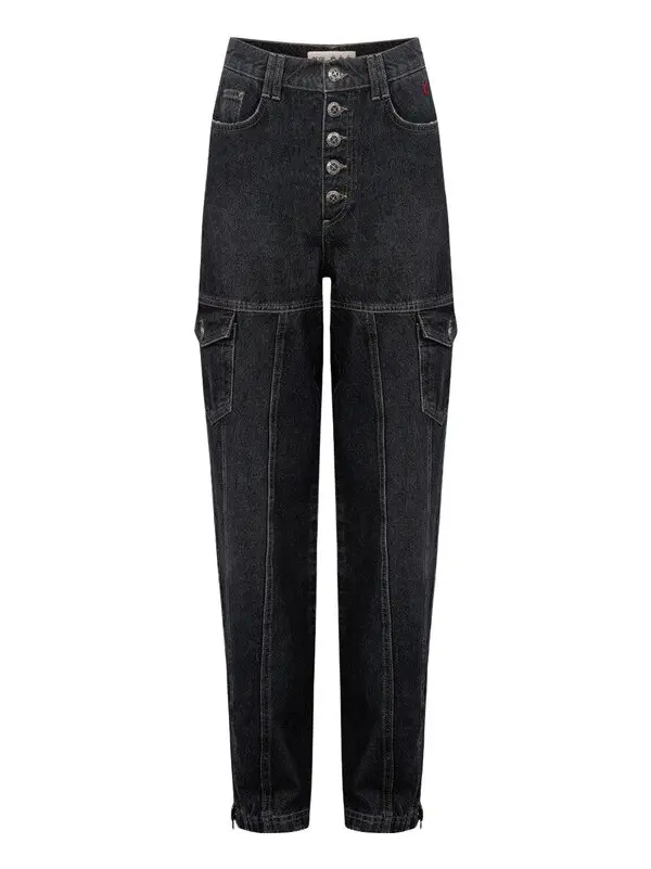 PCFG Your Itch Zipped Denim Pant Asphalt - Black