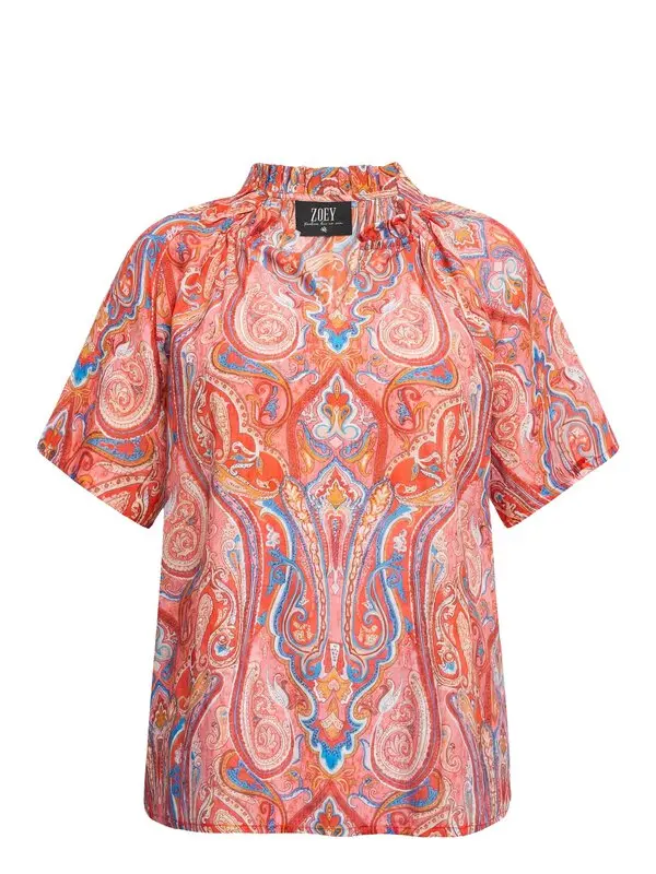 ZOEY Veda Blouse Mix - Red