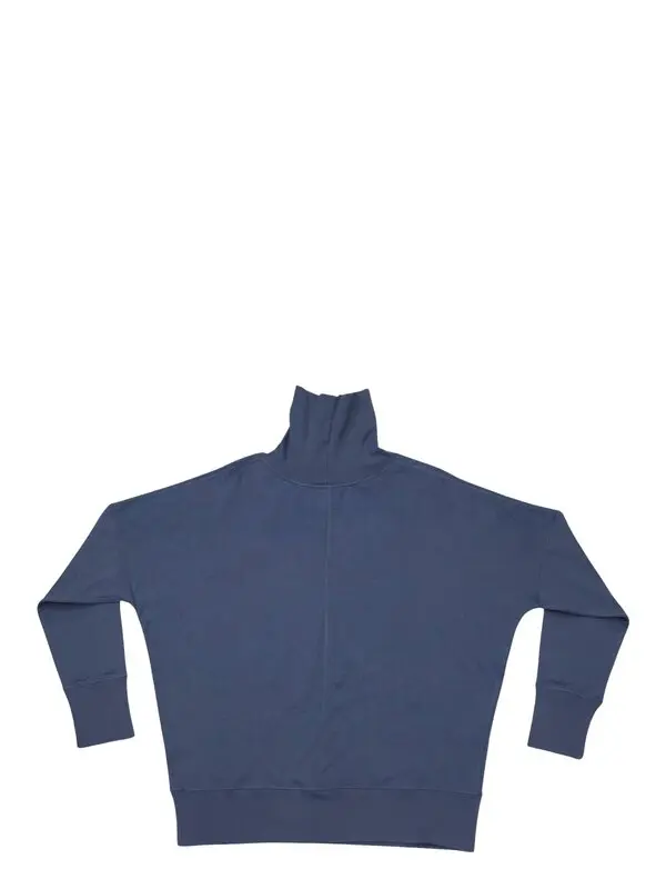 BRADFORD ROW The Don Dolman Turtleneck In Slate - Blue