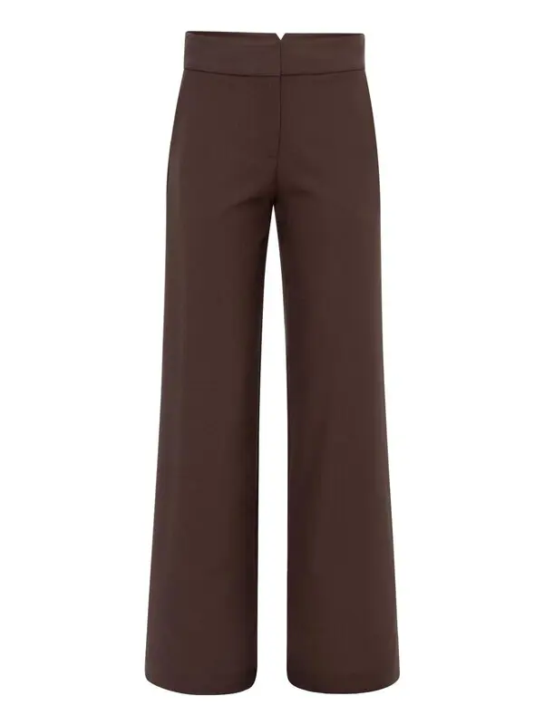 Sélone Oris Wide-leg Trousers / Chocolate - Brown